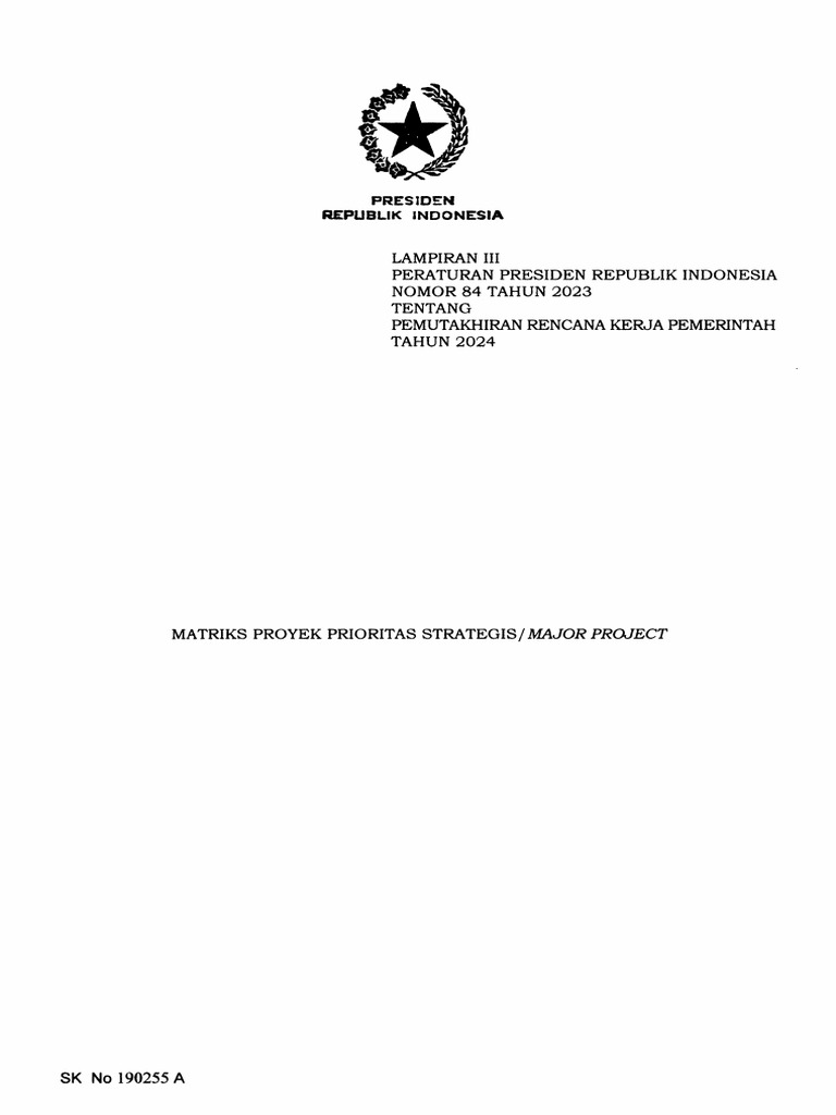Lampiran III Salinan Perpres Nomor 84 Tahun 2023 Tentang Pemutakhiran ...