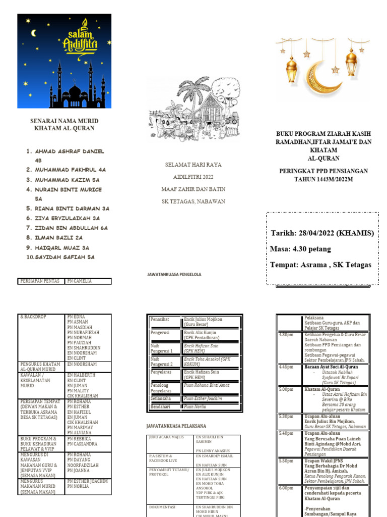 Buku Program Buka Puasa 2022 | PDF