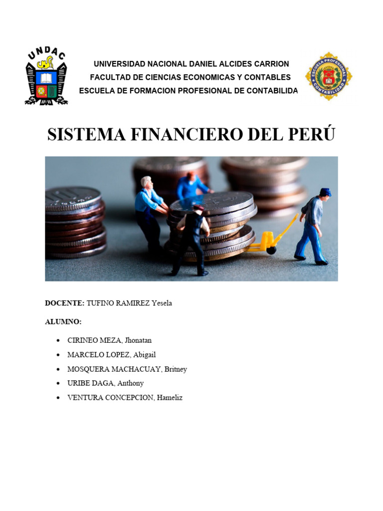 Sistema Financiero en El Perú | PDF | Finanzas y dinero | Ciencias sociales
