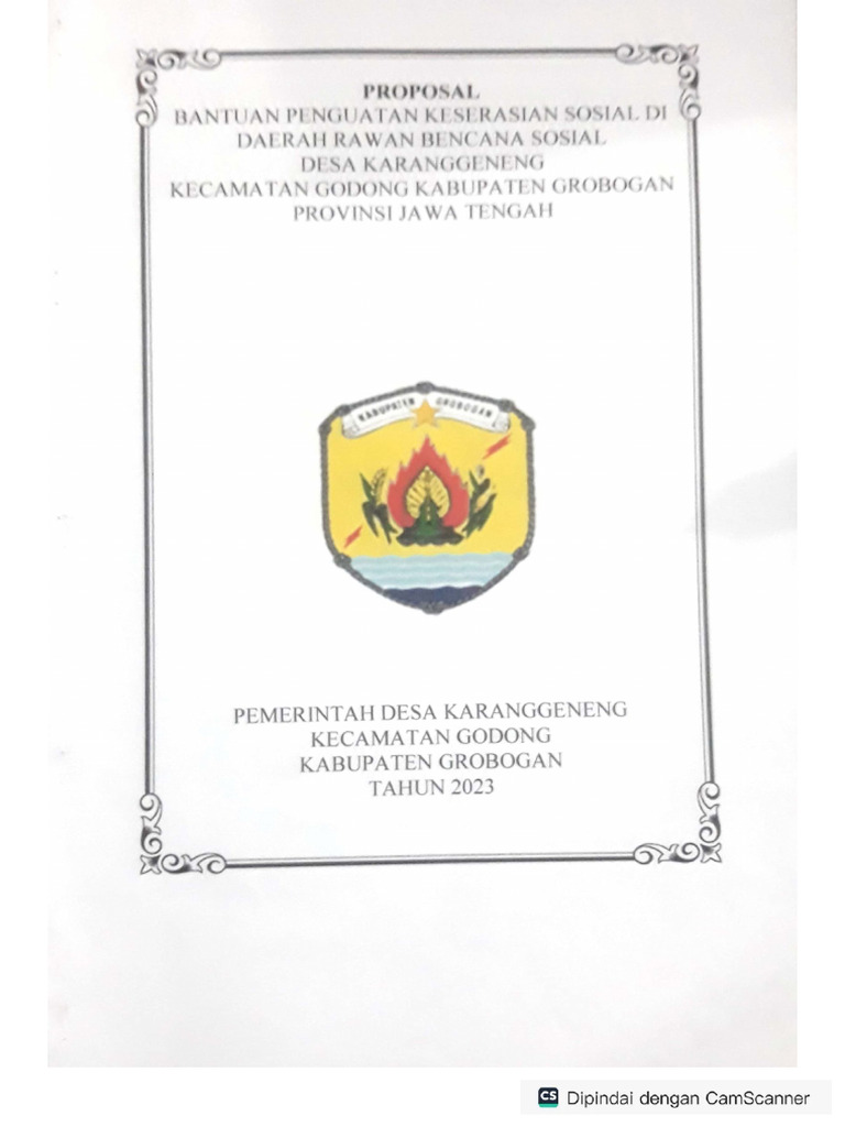 Proposal KS DS. KARANGGENENG | PDF