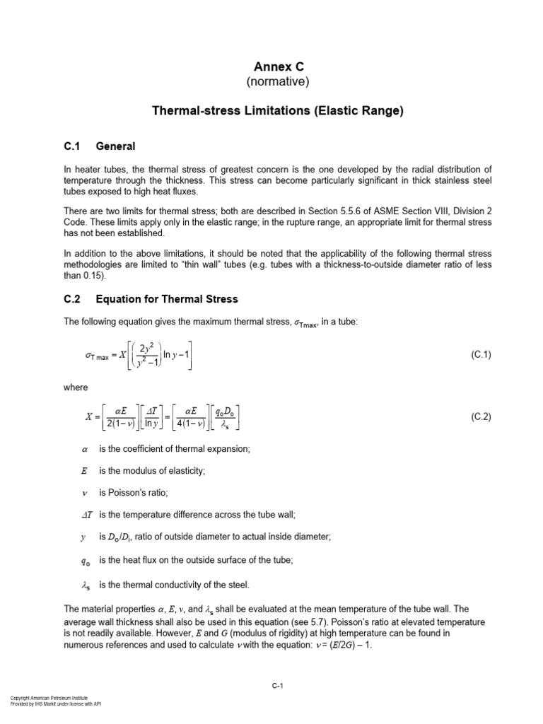 Anexo C Api 530 | PDF | Steel | Stress (Mechanics)