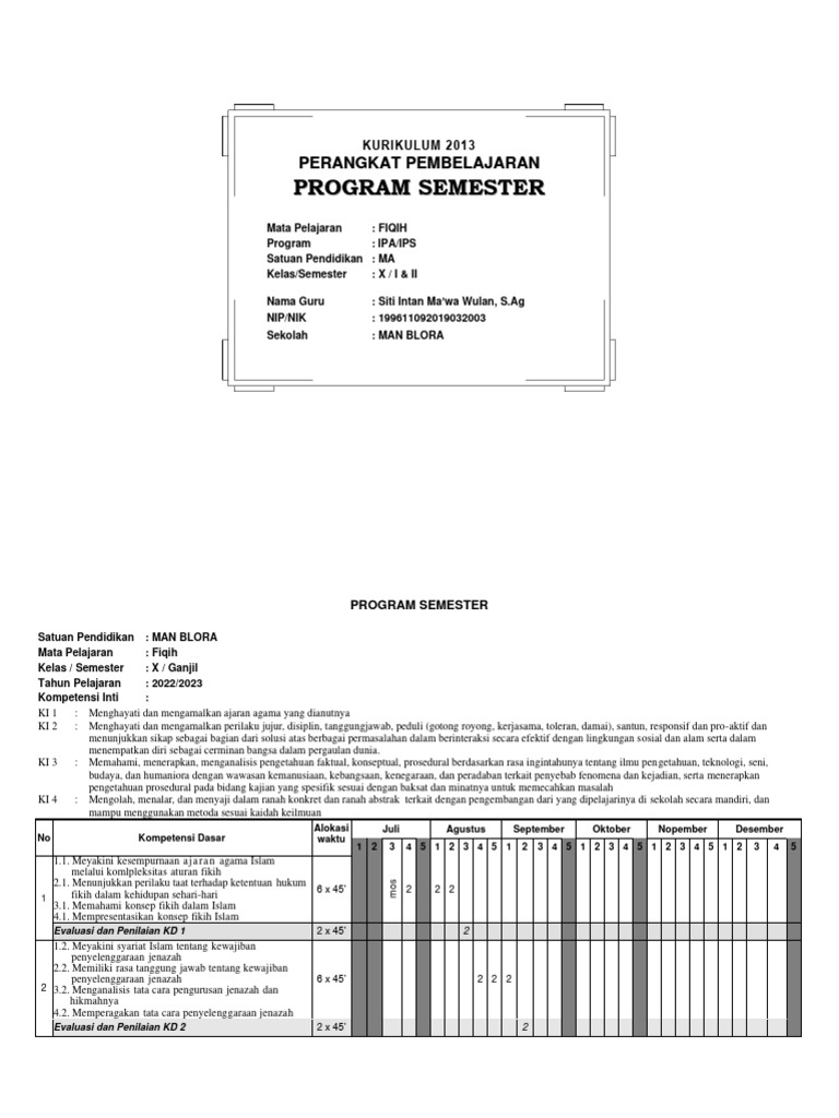 Promes Fikih X 2023 | PDF
