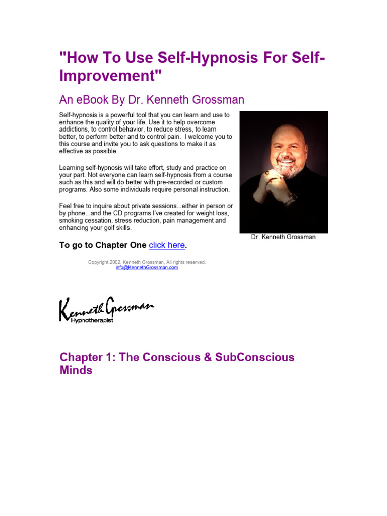 How To Use Self-Hypnosis For Self-Improvement | PDF | Hypnosis | Trance