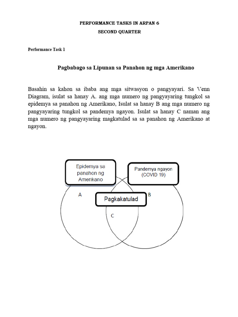 ARPAN-6-Q2 (Performance Task) | PDF