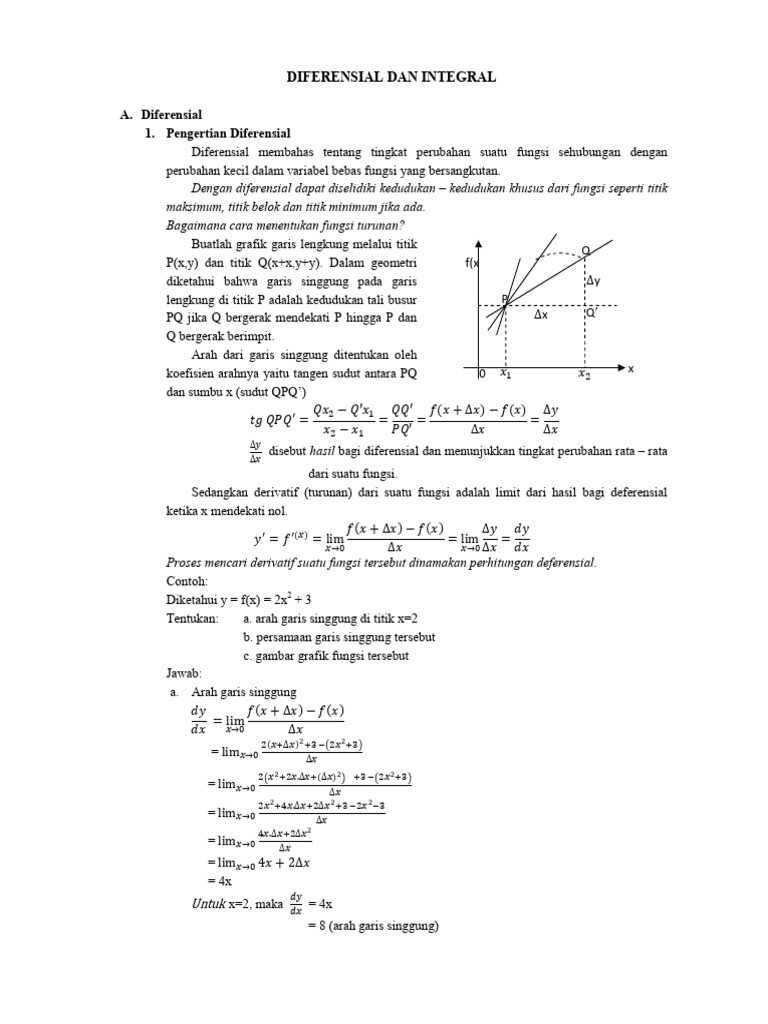Materi 6 Diferensial Integral | PDF