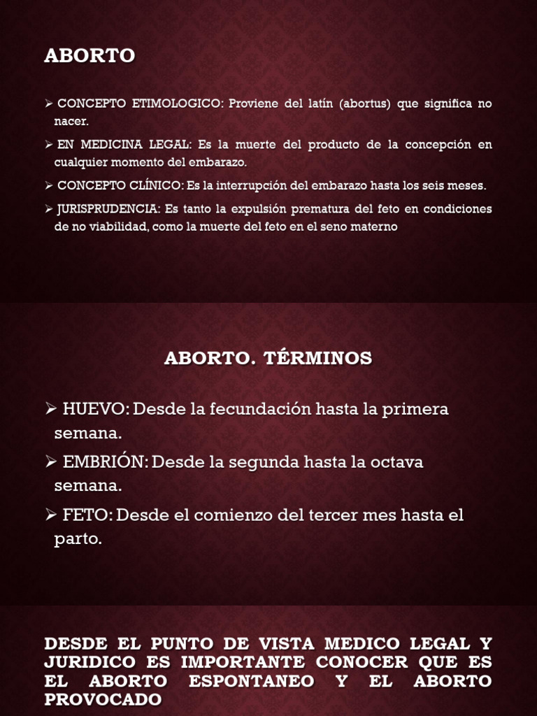 ABORTO (1) | PDF | El embarazo | Aborto espontáneo