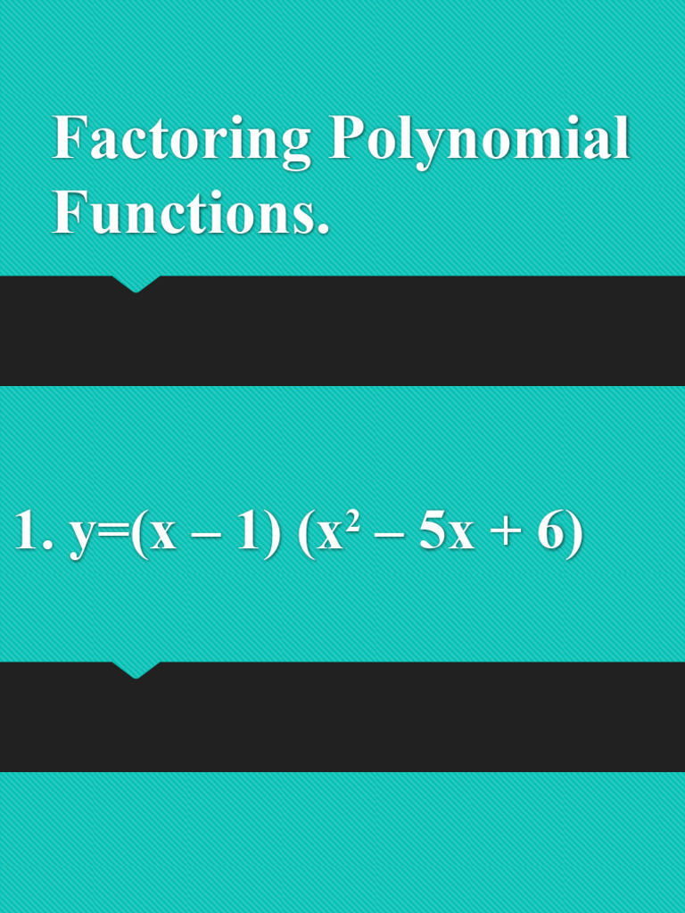 Four cases of the Leading Coefficient Test | PDF