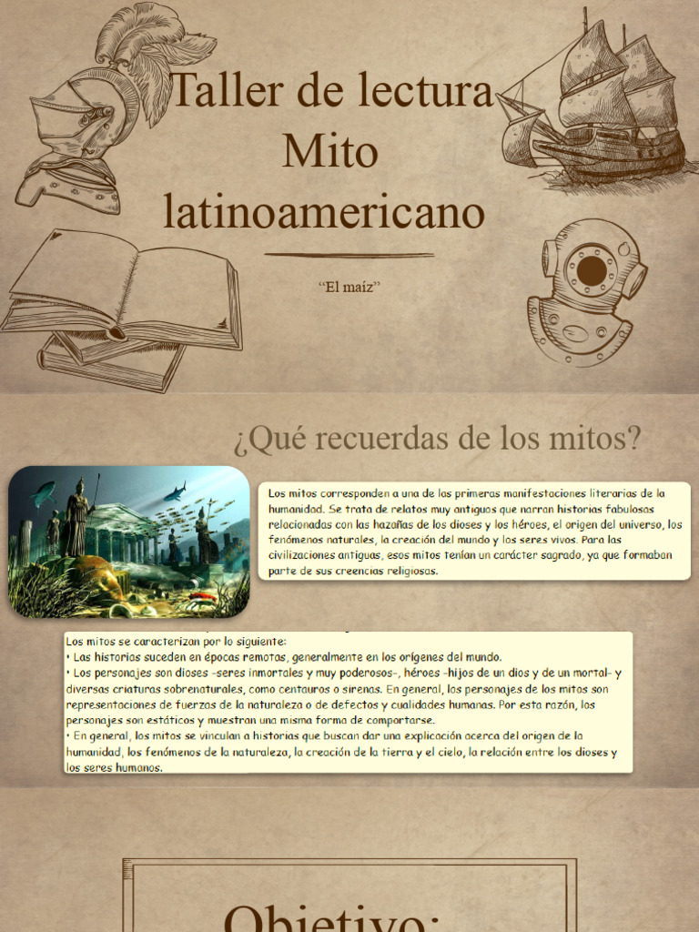 Taller de Lectura Mito El Maiz | PDF