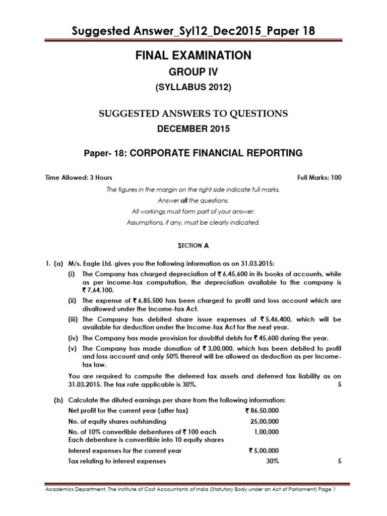 P18 Syl2012 Set1 | PDF | Equity (Finance) | Balance Sheet