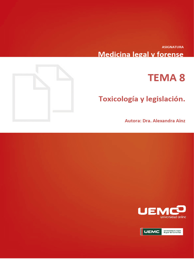 UNIDAD MLF 2 8 | PDF | Homicidio | Toxicidad