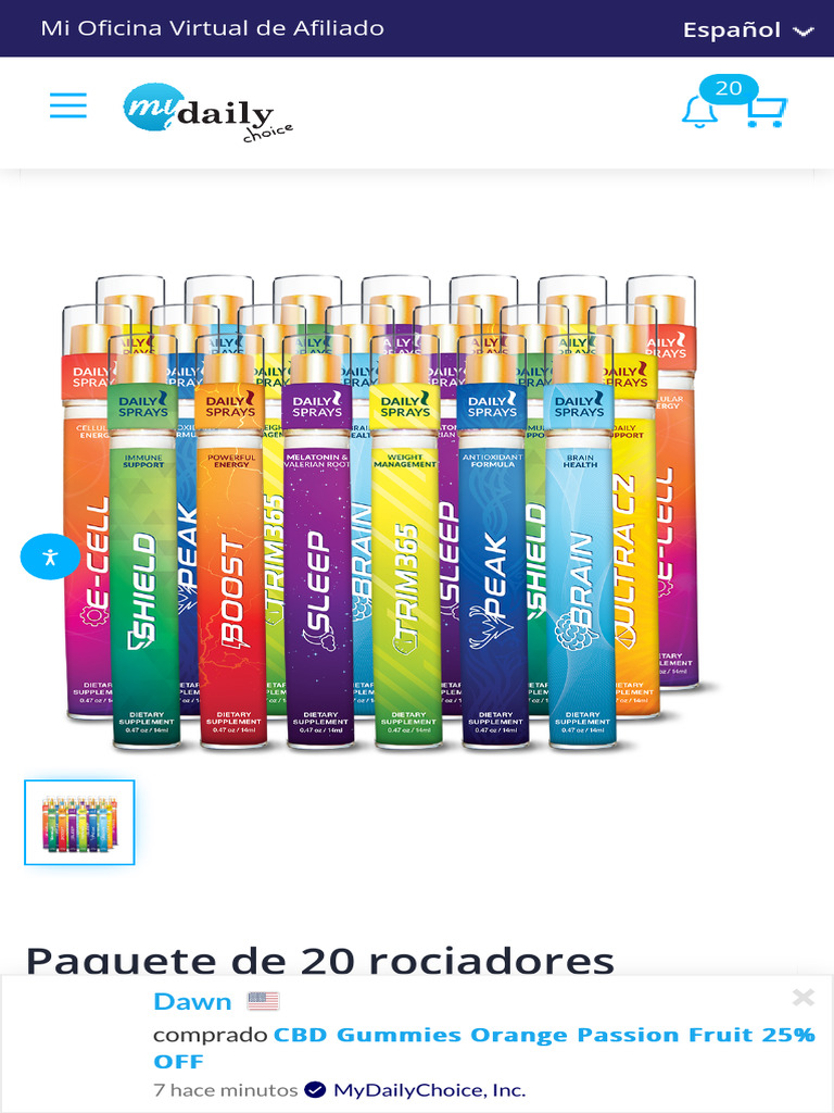 My Daily Choice 20 Pack Spray Bundle | PDF | Bienestar