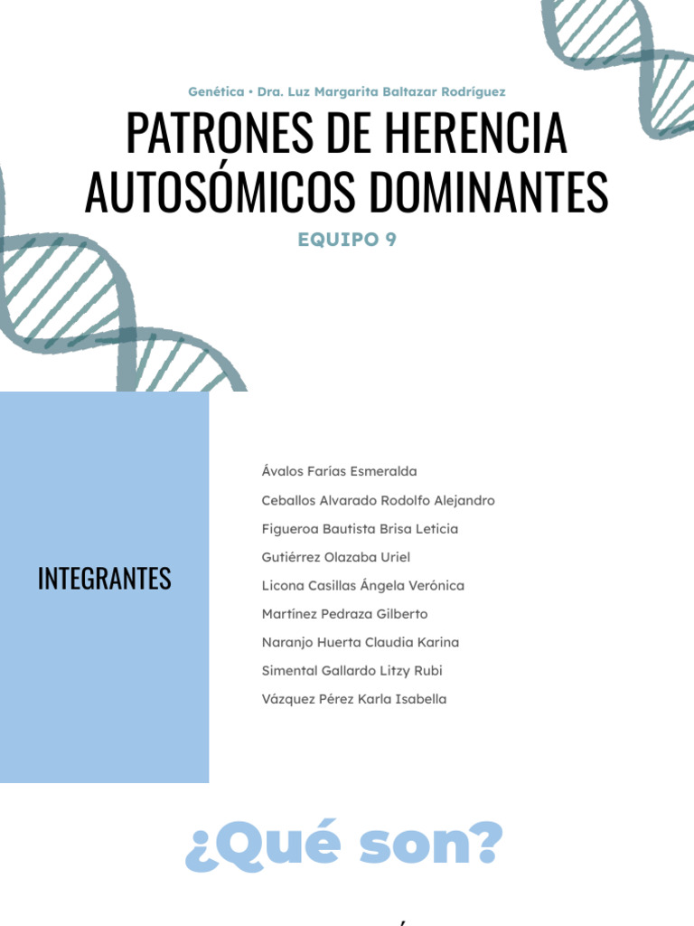 05 Herencia Autosómica Dominante | PDF | Alelo | Dominancia (Genética)