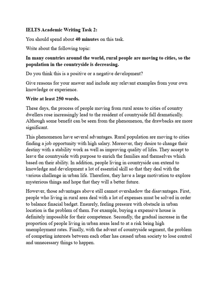 IELTS Academic Writing Task 2 | PDF