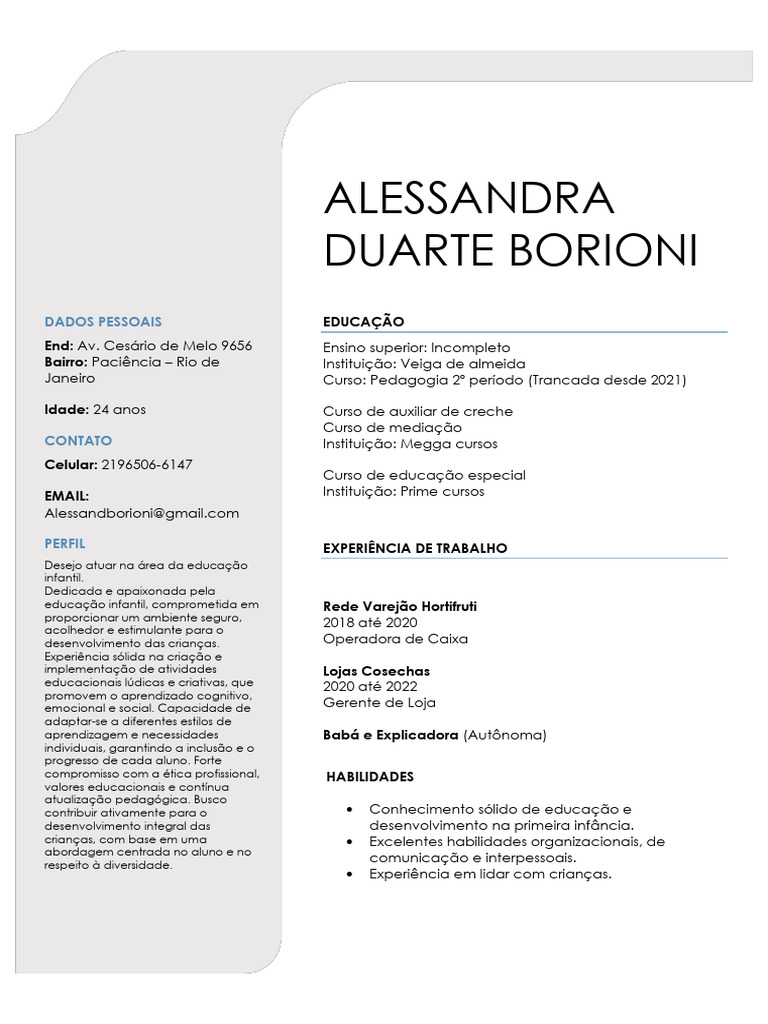 Currículo Creche | PDF