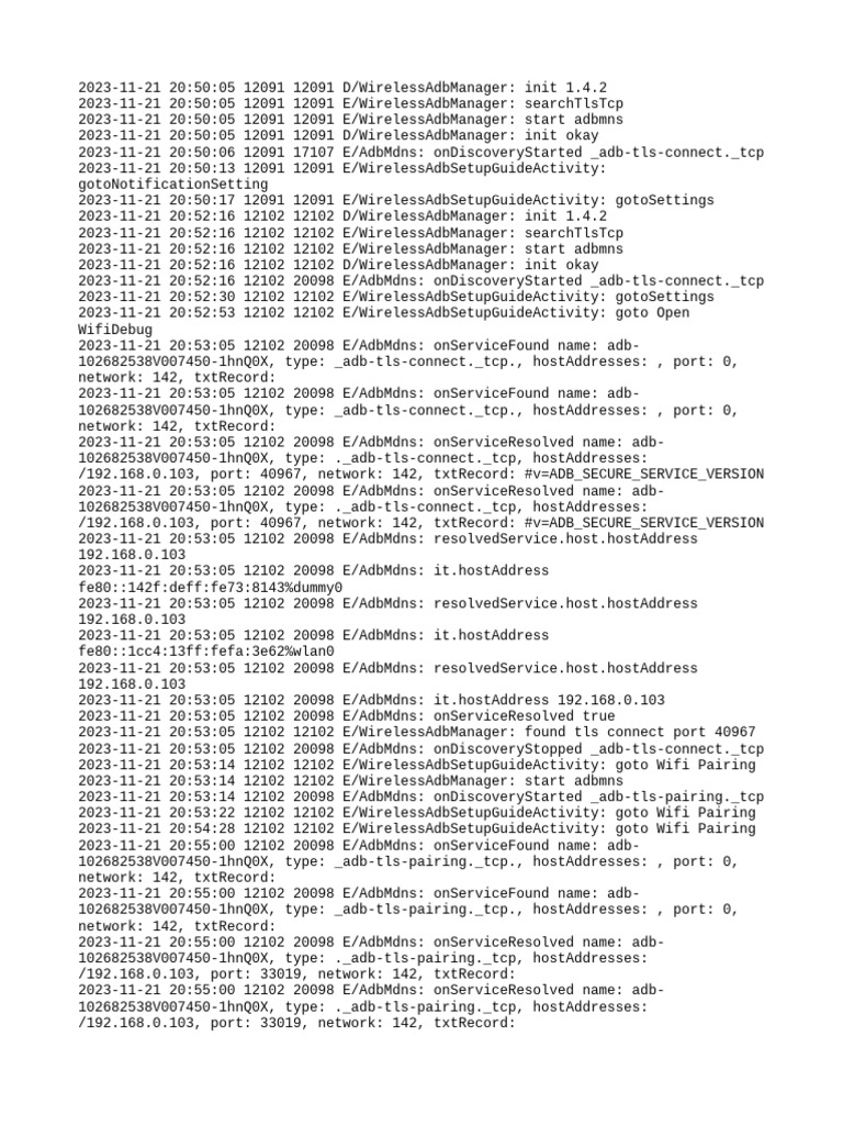 X 8 Wdlog | PDF | Network Protocols | Networking Standards