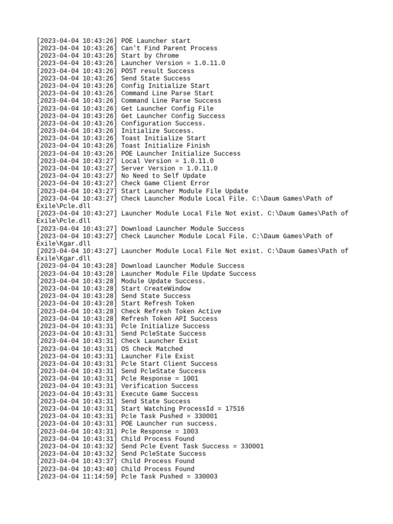 Poelauncher 20230404 104326 23240 | PDF | Software | Computing Platforms