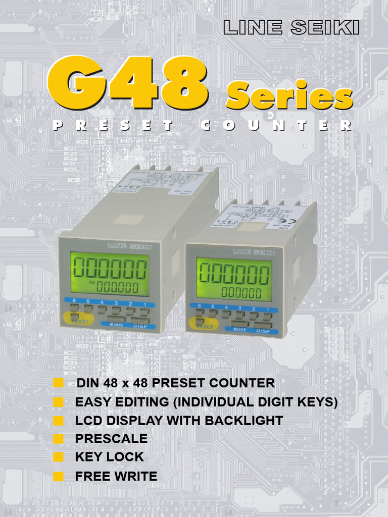 DIN 48x48 Preset Counter Features | PDF