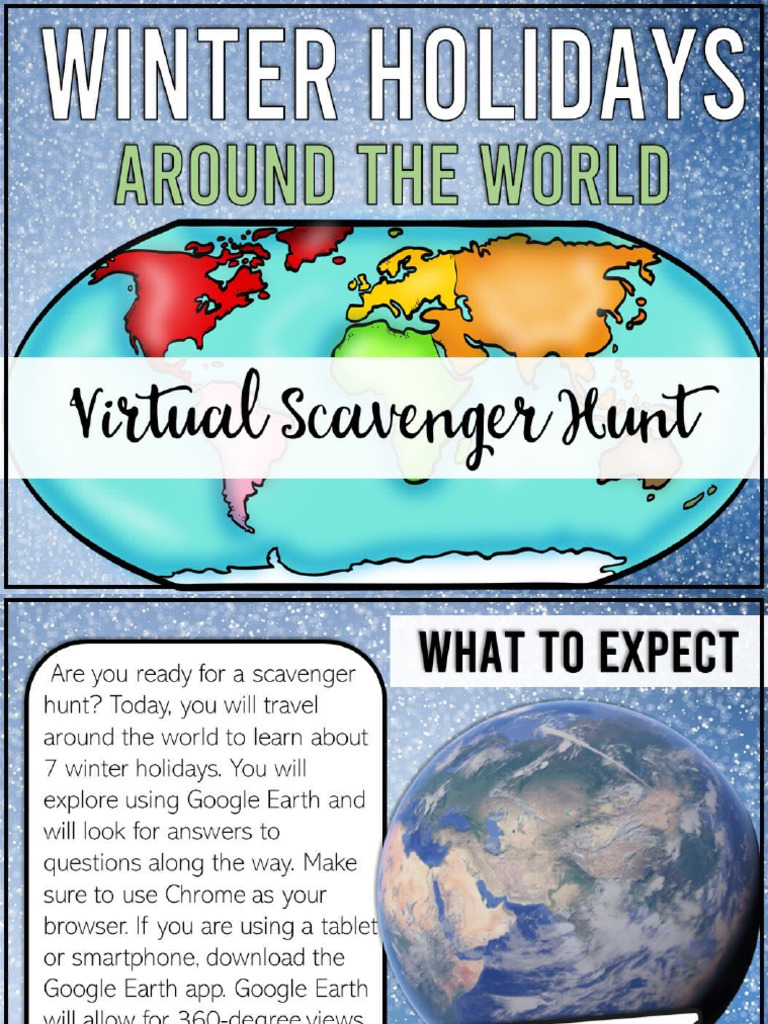 Winter Holidays Around The World Scavenger Hunt 2022 | PDF