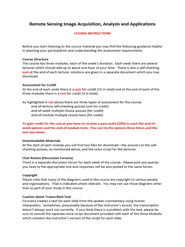 ZQQ Course-Instructions | PDF