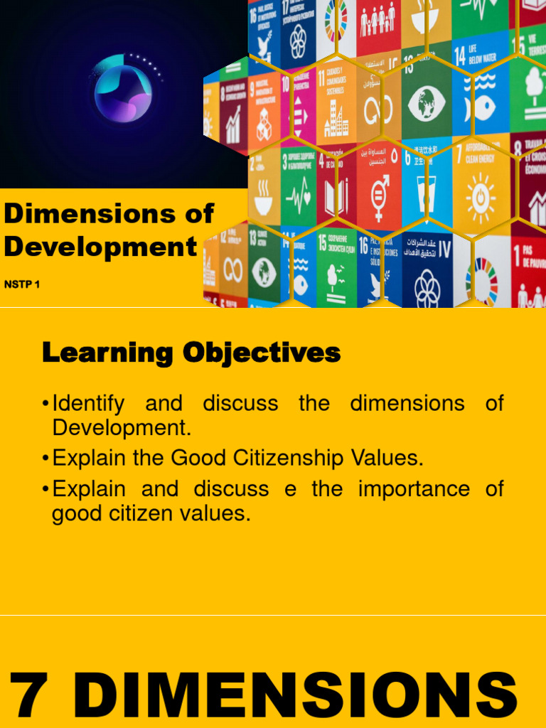 Dimensions of Development Part 1 | PDF