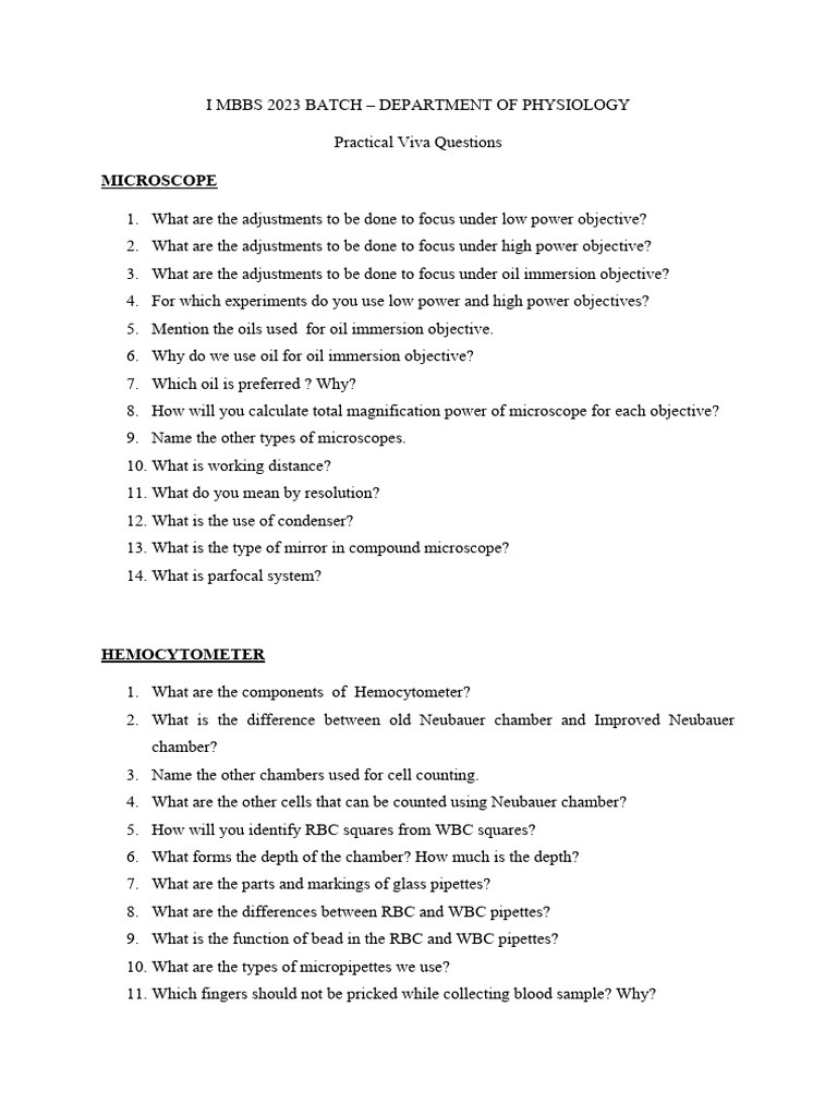Hematology practical questions | PDF | Blood Type | Diseases And Disorders