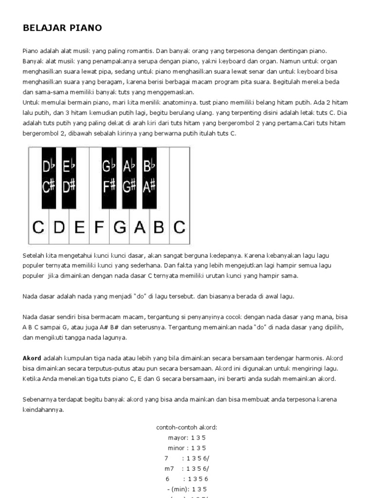 Belajar Piano Pdf