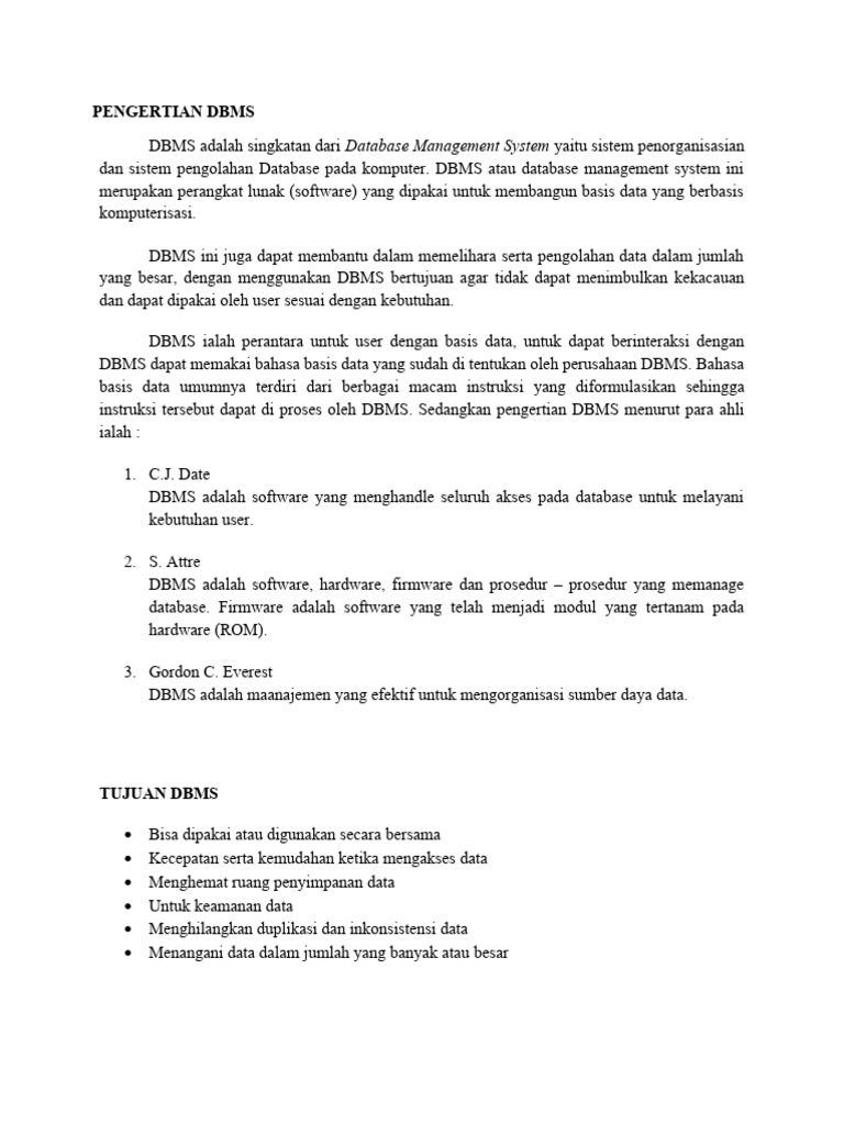 Data Base Management System | PDF