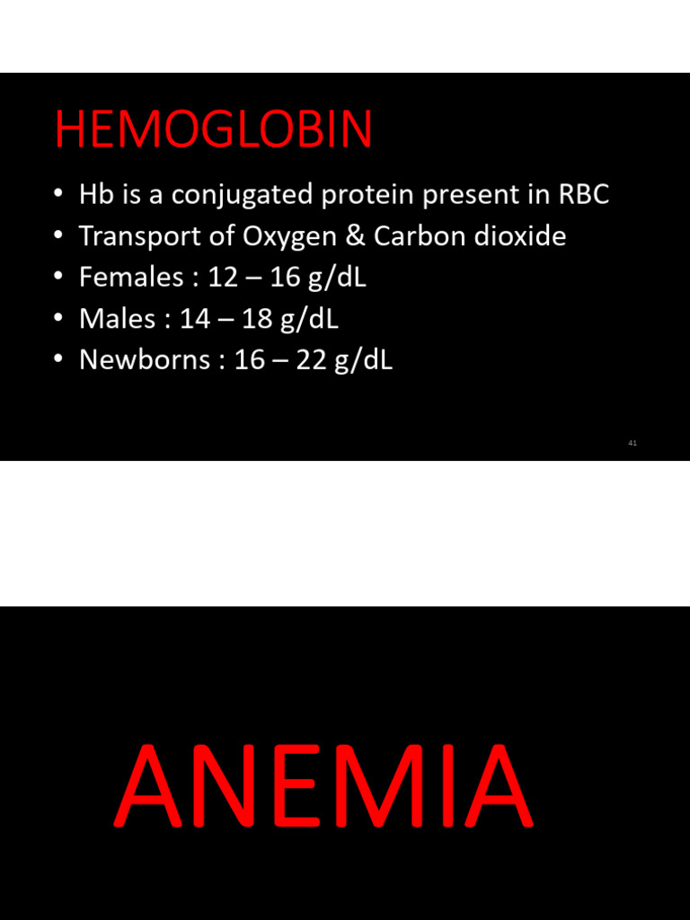 Anemia | PDF | Anemia | Red Blood Cell