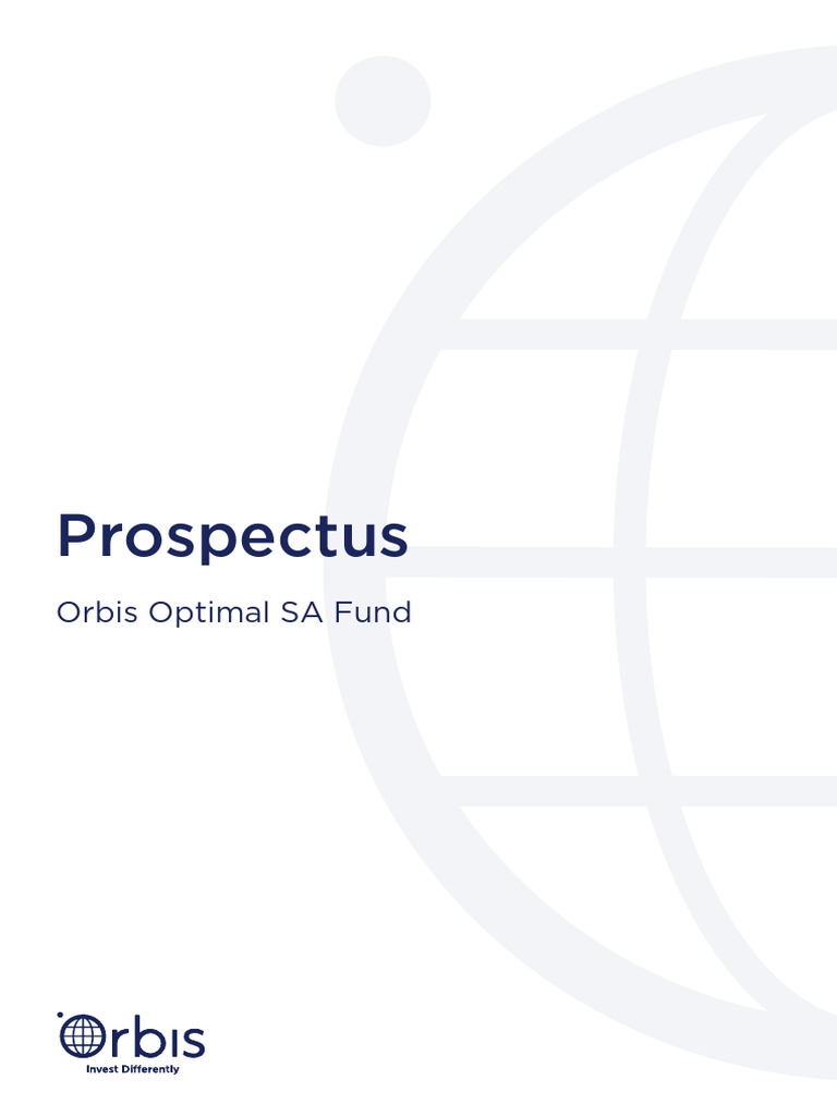 Prospectus_Optimal SA Fund | PDF | Investment Fund | Financial Risk