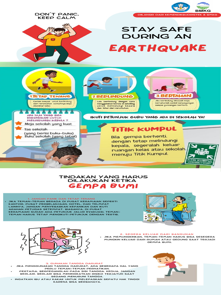 Illustrated Earthquake Safety Infographic | PDF