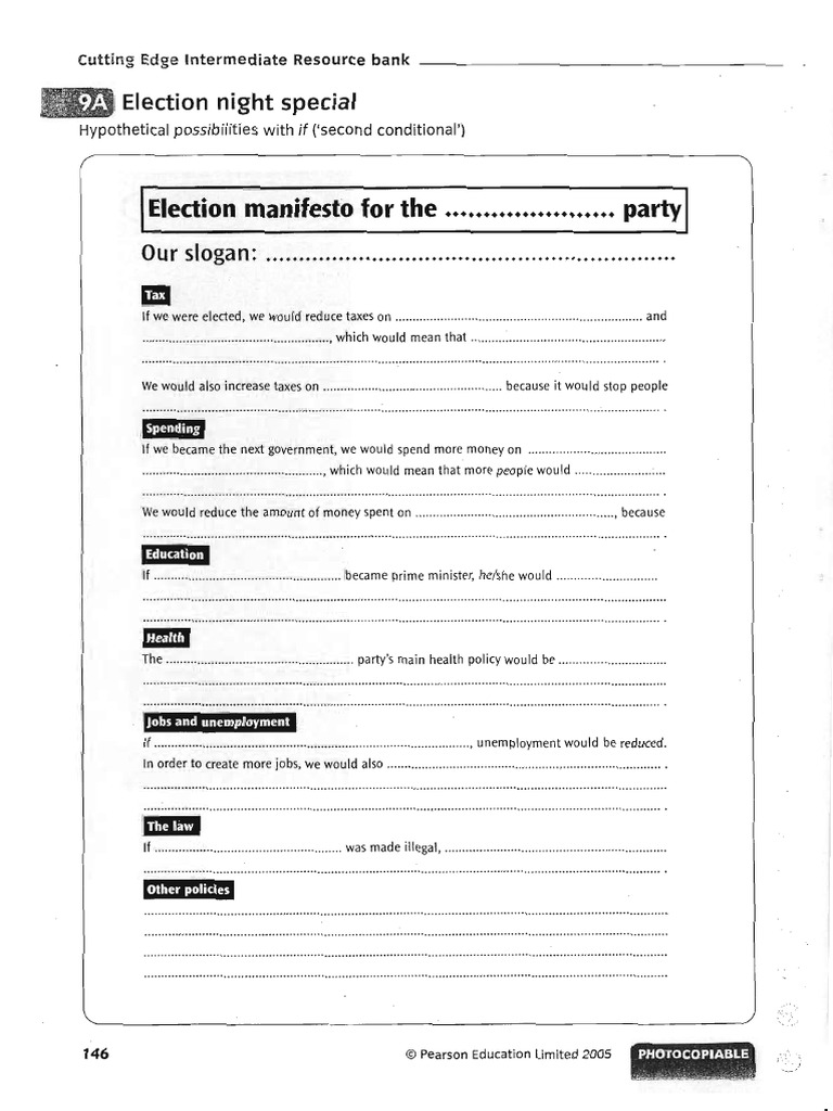 G7 - U2 - Second Conditional Vote Handout | PDF