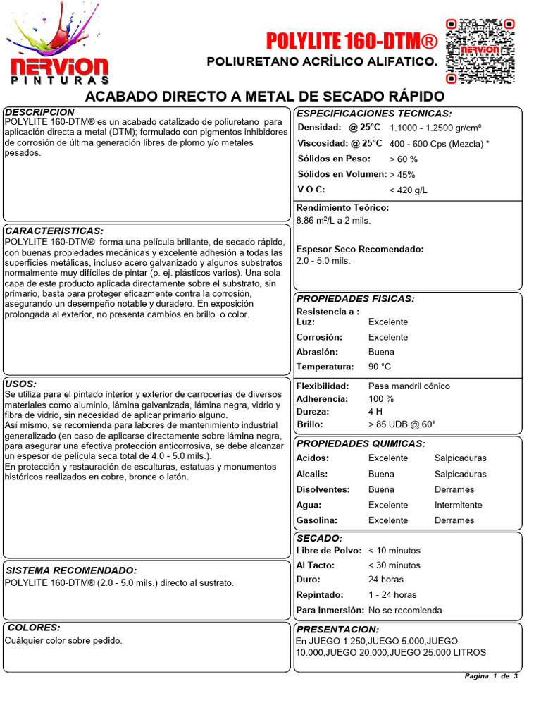 Ficha Tecnica de Epoxico Nervion | PDF | Cobre | Rieles