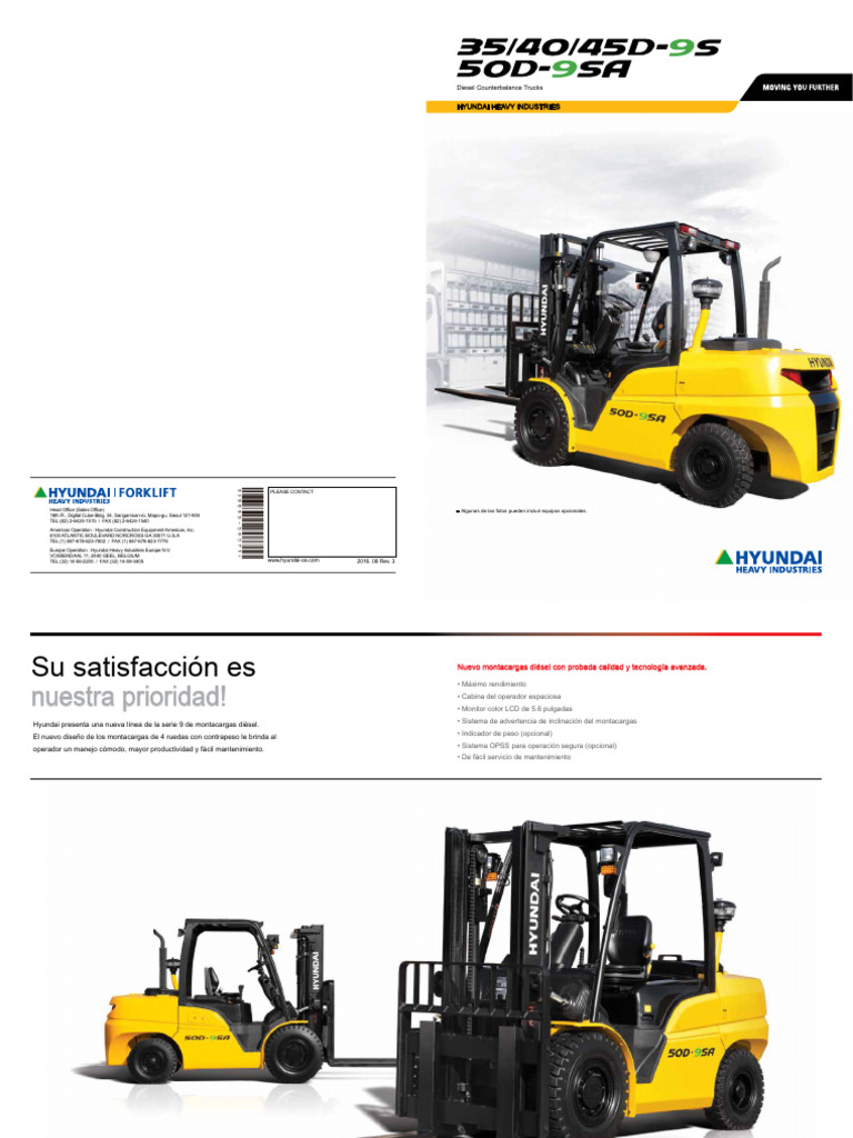 35 40 45D-9S 50D-9SA (16.06) Rev.3 Spanish | PDF