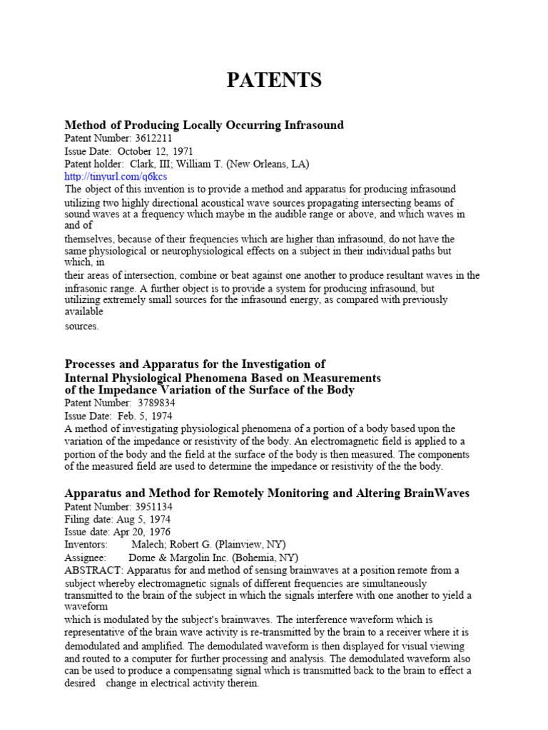 Patent List 2 | Download Free PDF | Modulation | Electroencephalography