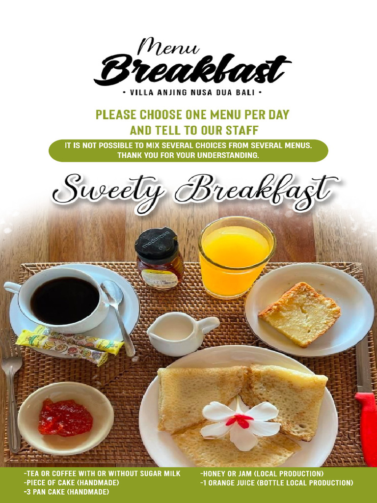 Breakfast Menu | PDF