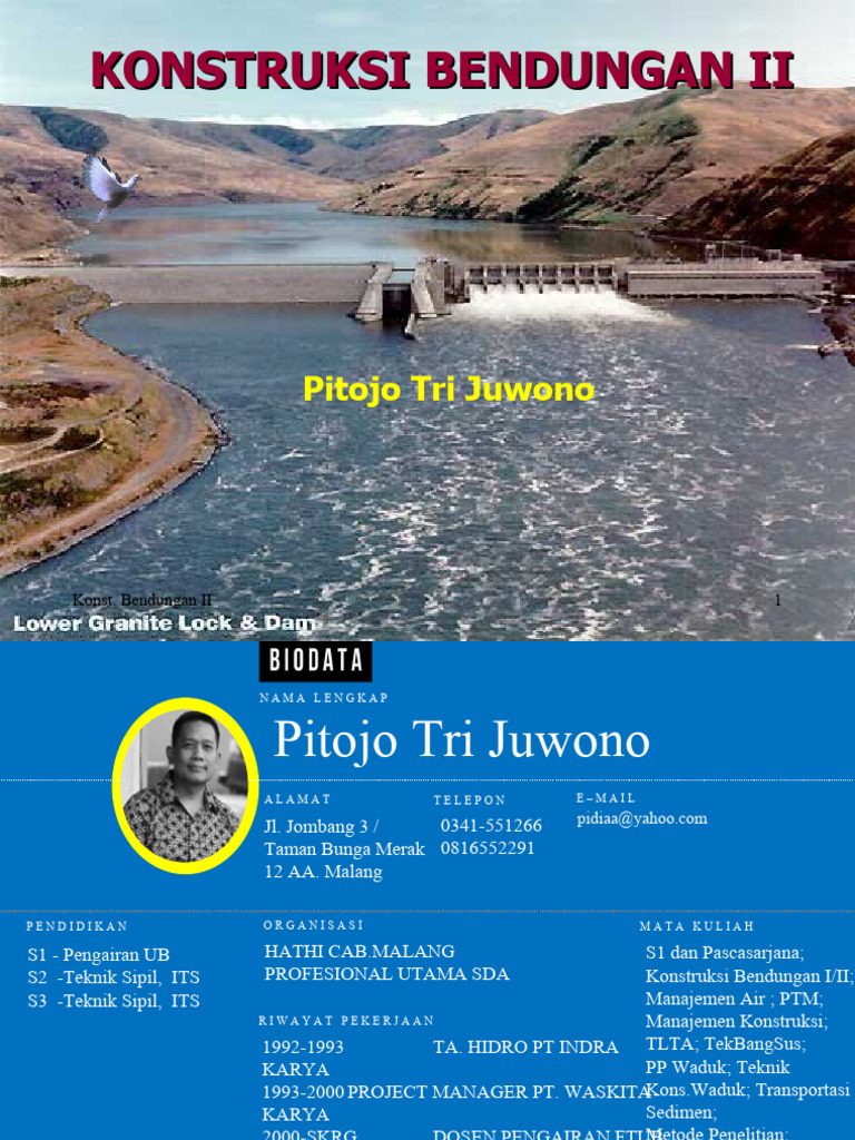 Konstruksi Bendungan II Ke-1 | PDF