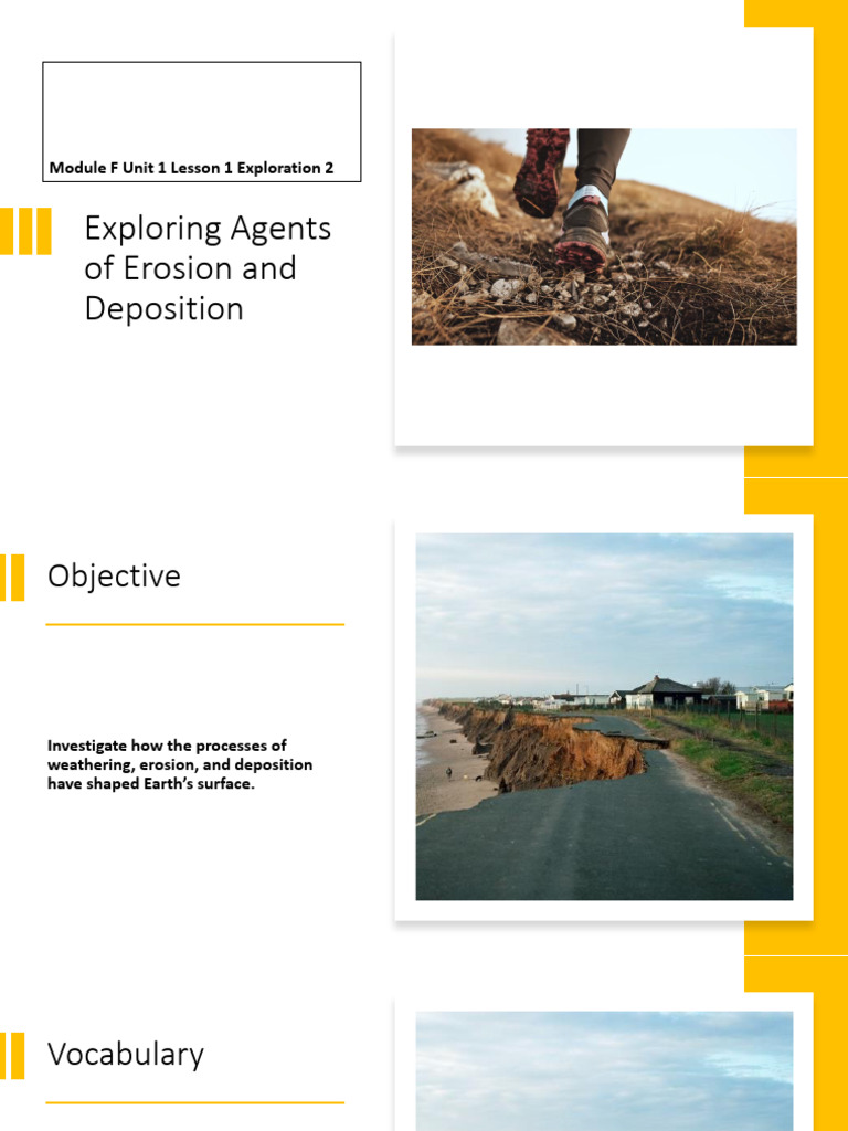 Model F - Unit 1 Lesson 1 Exp 2 | PDF | Erosion | Glacier