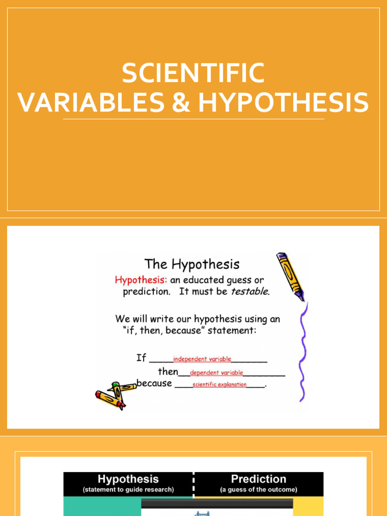 Scientific Variables PowerPoint | PDF