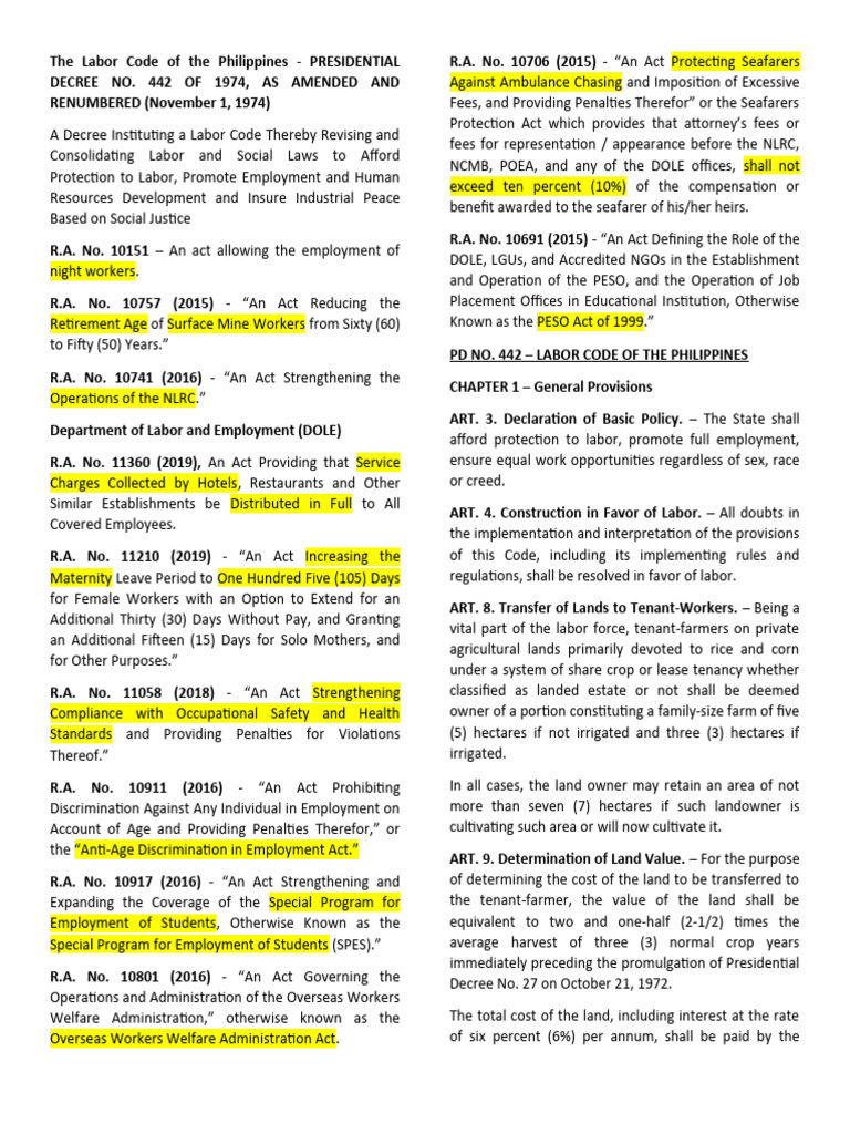 Labor Code | PDF | Employment | Economies