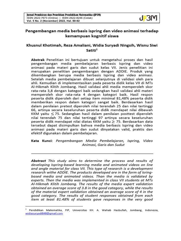 2 Artikel PMB jp3m Template | PDF | Komputer