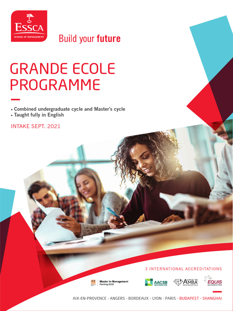 2021 ESSCA 5-Year Grande Ecole Brochure EN | PDF | Business