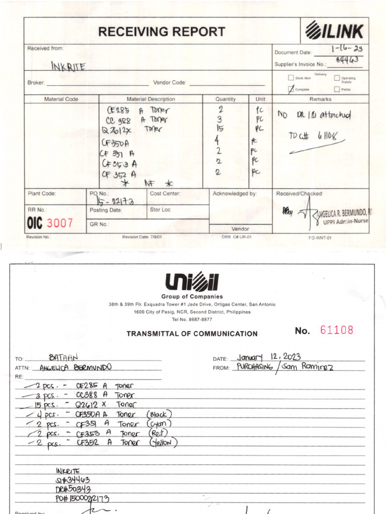 RR 3007 Inkrite | PDF