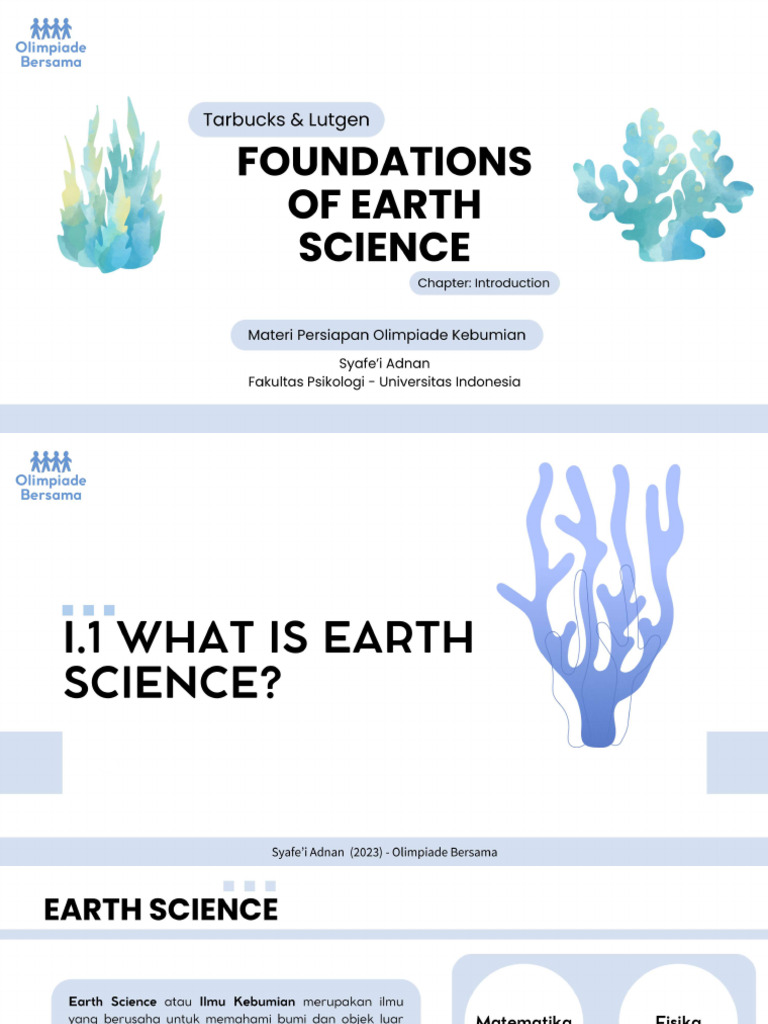Syafei - Pengantar - Foundations of Earth Science | PDF