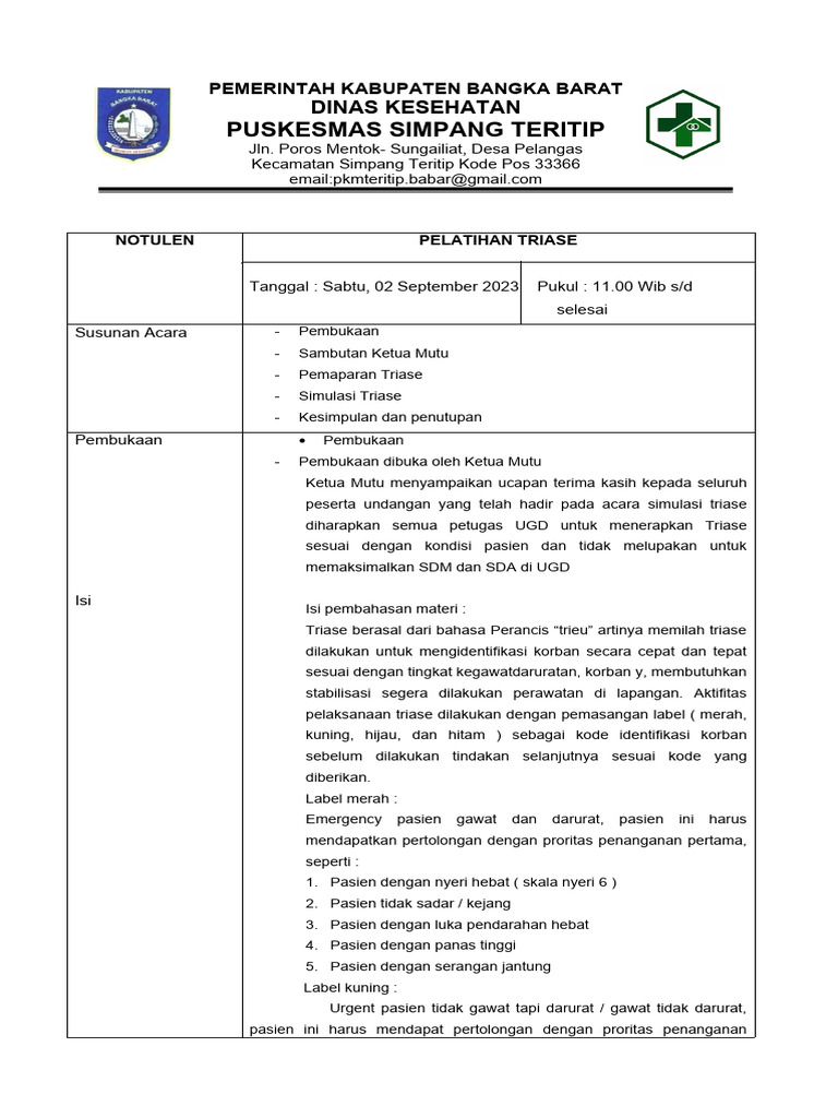 Format Notulen | PDF