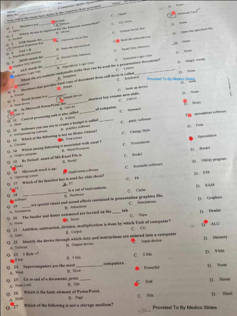 Computer 2021 Kmu Paper by Husain.Z | PDF