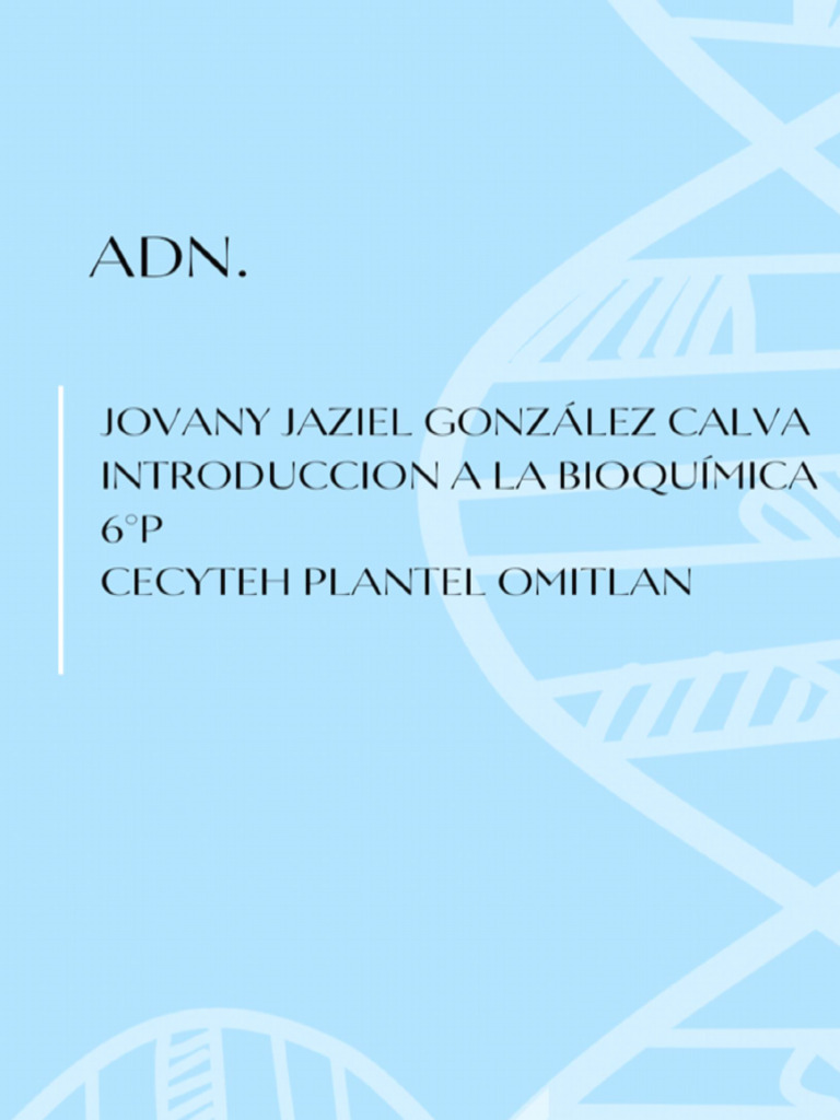 Adn JGC | PDF | Adn | Genética