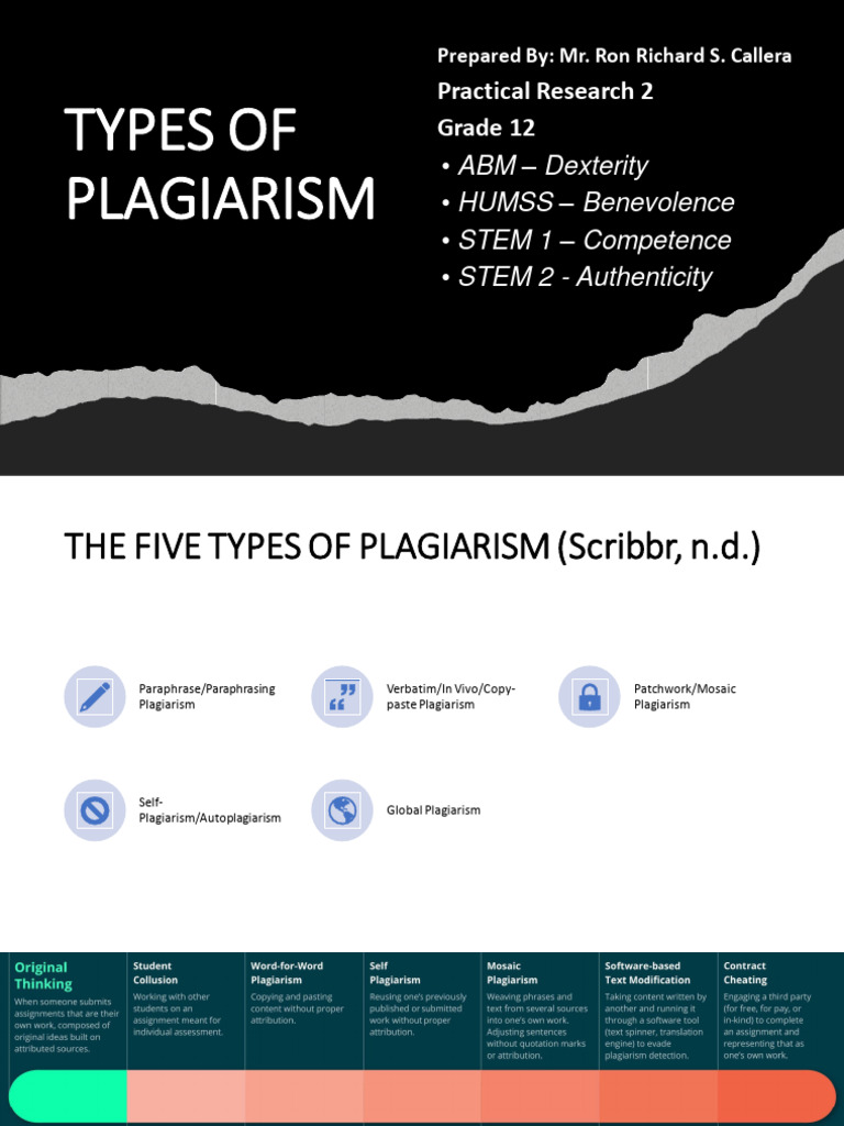 Lecture #4 - Plariagism, Citation, and Last Type of Variables | Download Free PDF | Level Of ...