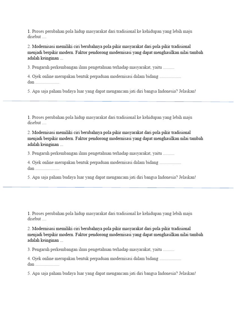 Latihan Soal IPS TEMA 9 | PDF