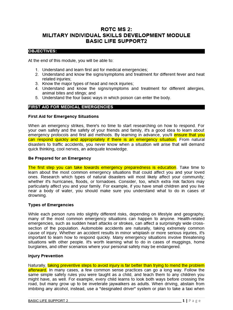 9 Basic Life Support 2 Prefi | PDF