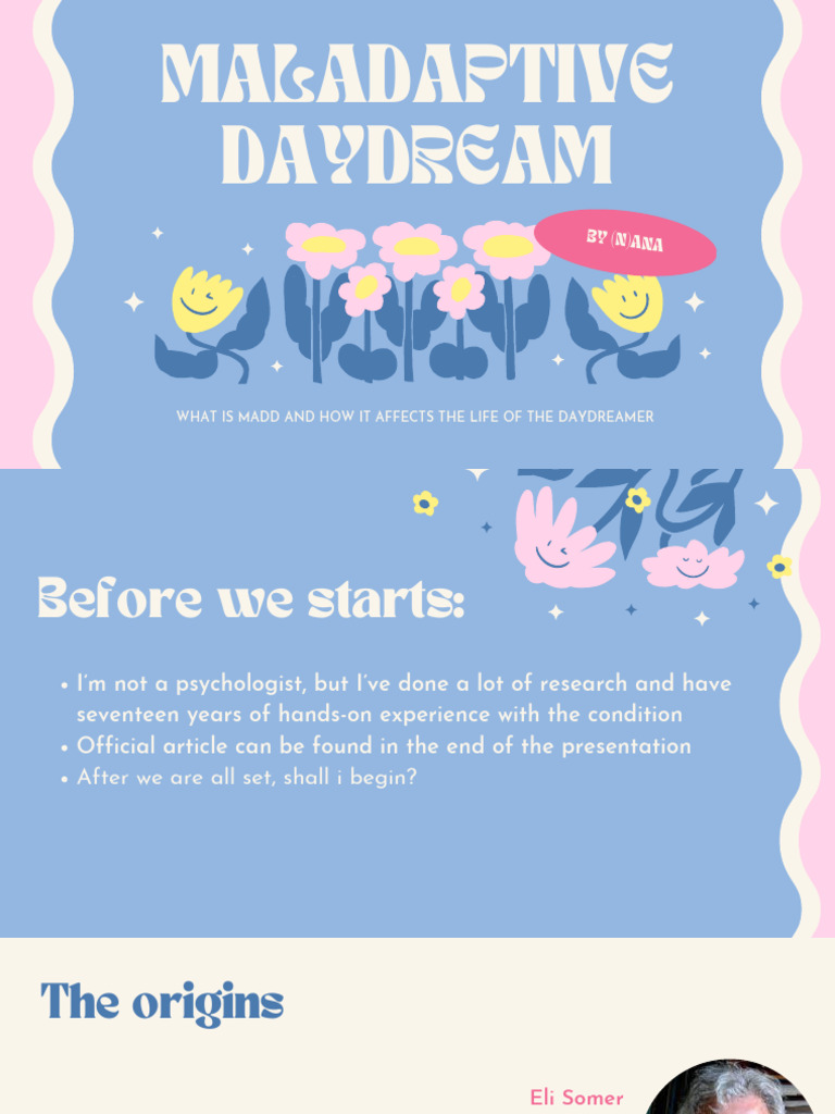 Maladaptive Daydream | PDF | Dissociation (Psychology) | Anxiety